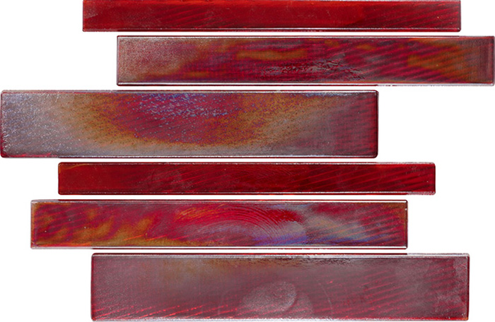 ロックボーダーモザイク レッド｜モザイクタイルの通販｜アドヴァングループ